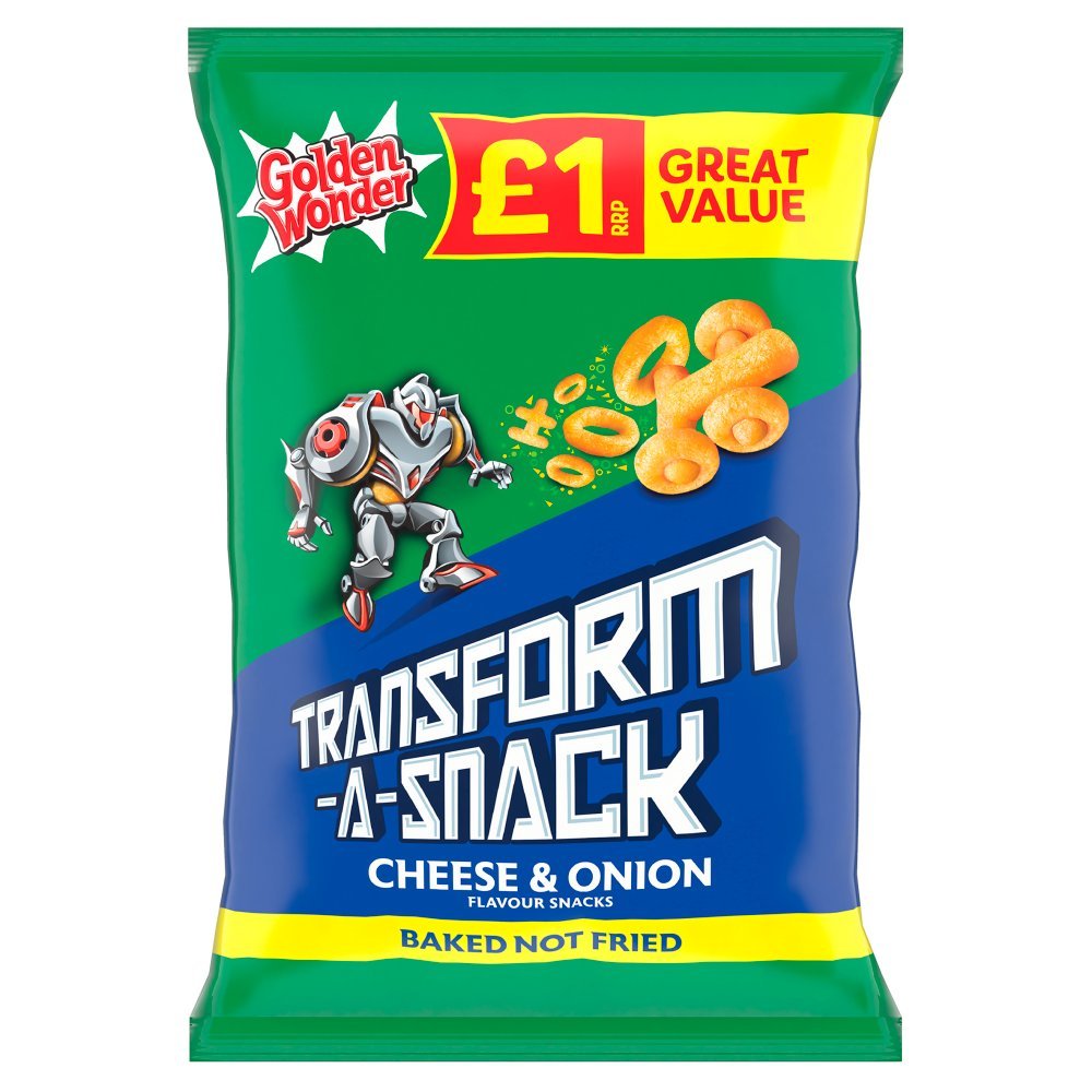 Golden Wonder Transform-A-Snack Cheese & Onion Flavour Snacks 56g (Box ...